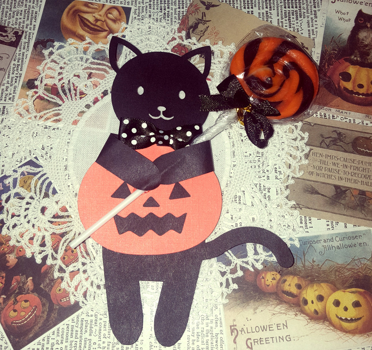Adorable Halloween Black Cat Candy Huggers — Craft-e-Corner