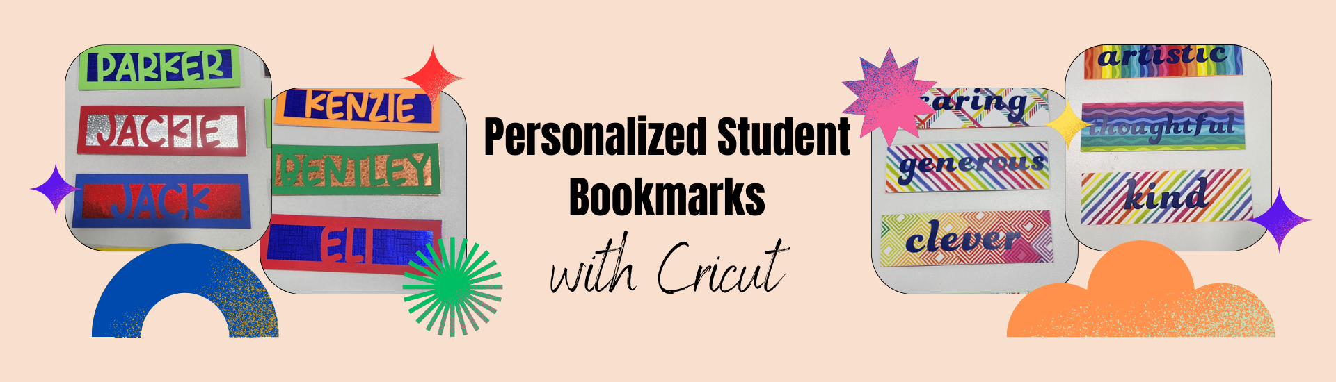 DIY Personalized Student Bookmarks with Cricut — Craft-e-Corner