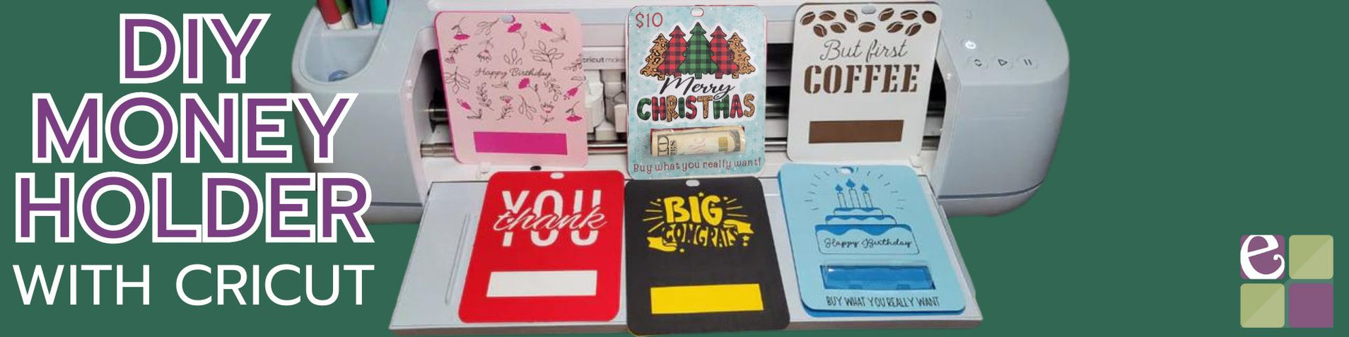 How-To Make a Custom Money Holder Gift with Cricut // Printable Vinyl ...