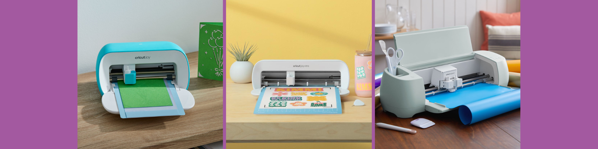 Cricut Cutting Machine Comparison // Joy, Joy Xtra, Explore 3 — Craft-e ...