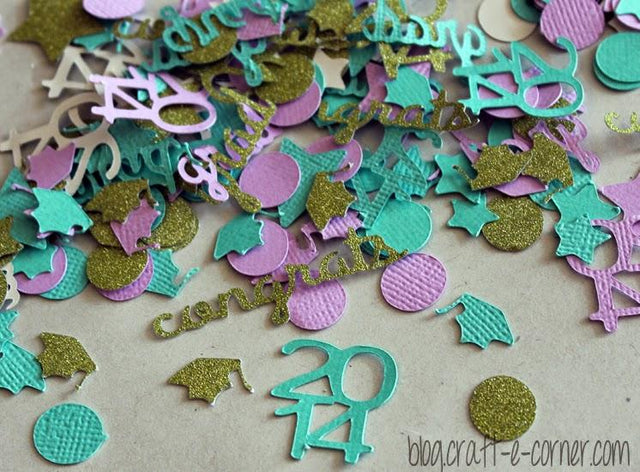 DIY Custom Graduation Confetti with Silhouette Studio